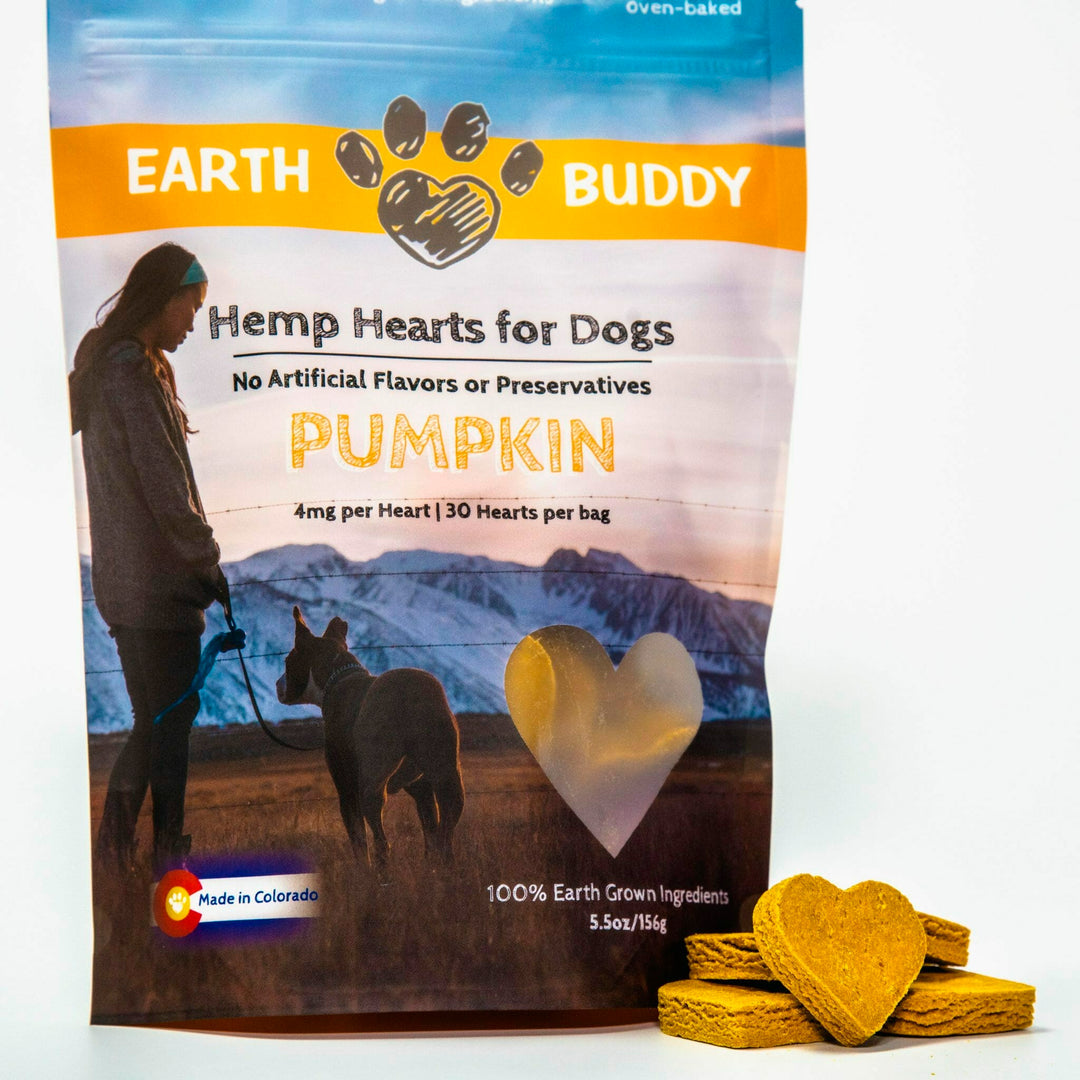 Earth Buddy Hemp Hearts 5.5oz 4mg Pumpkin – Avila Pet Store